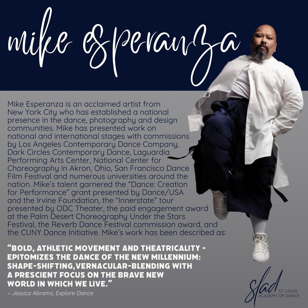 SLAD | St. Louis Academy of Dance | Master Class | Mike Esperanza